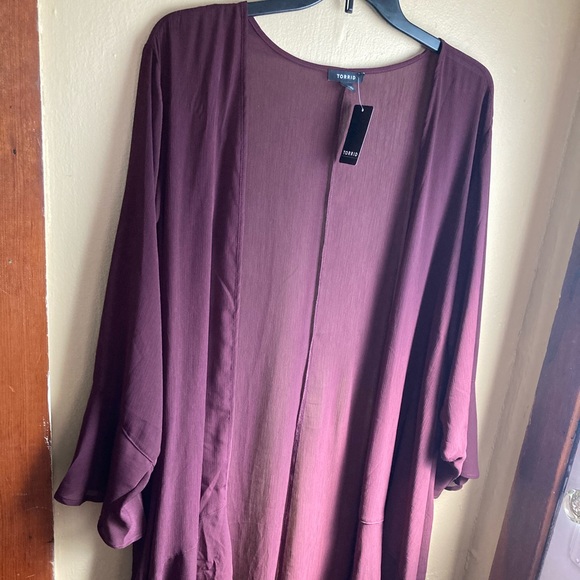 torrid | Tops | Sheer Ruffled Duster | Poshmark